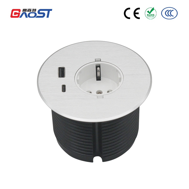 Schuko Desk Power Outlet with PD 20W Charging